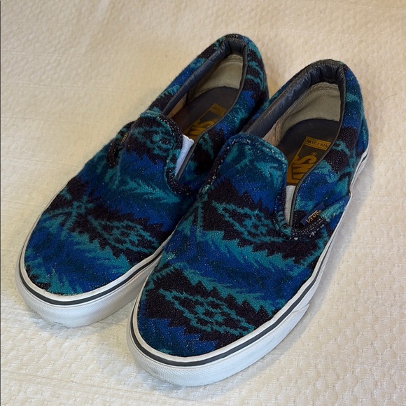 Vans | Shoes | Rare Vans X Pendleton Classic Slipon Shoes Tribal ...